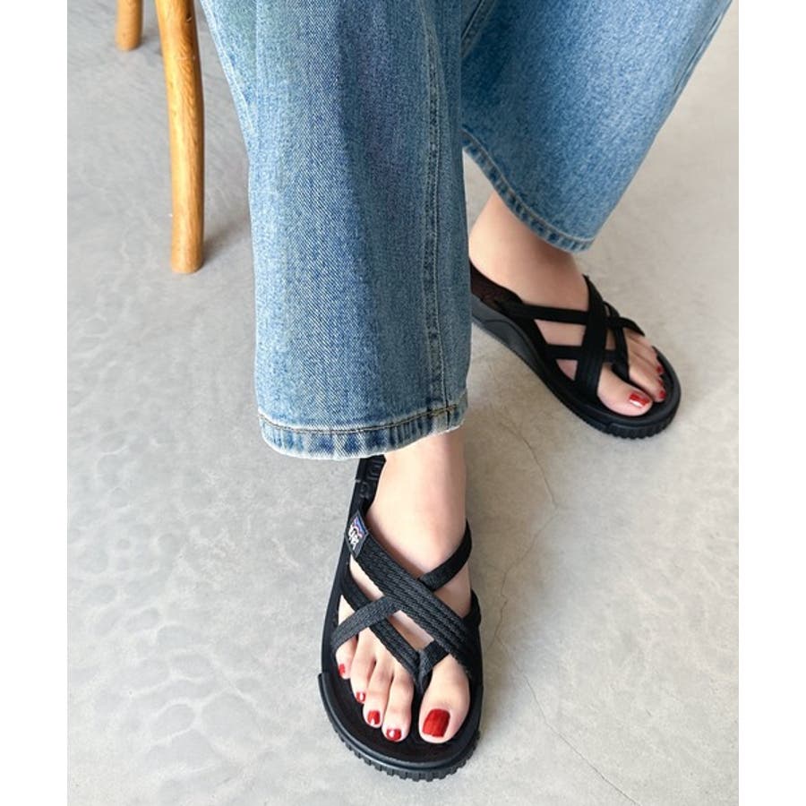 《JaVa ジャバコラボ》クロスストラップサンダル[品番：WZ000005191]｜Classical Elf （クラシカルエルフ）のレディースファッション通販｜SHOPLIST（ショップリスト）