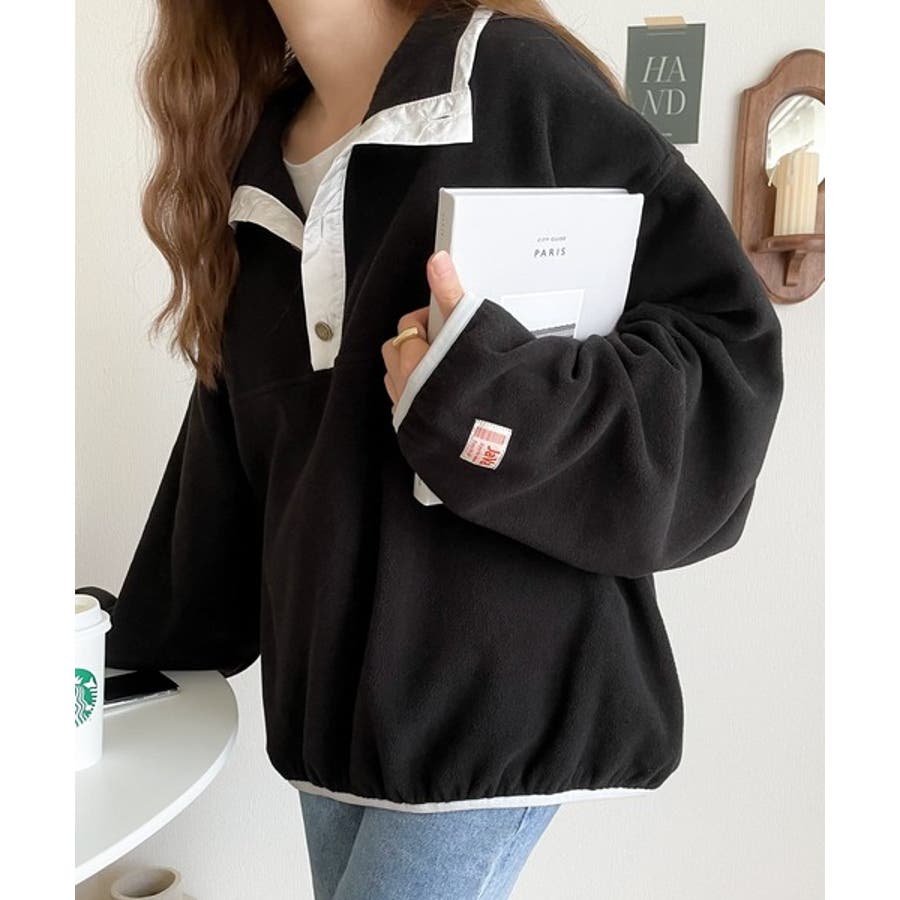 《JaVa ジャバコラボ》新・あったかItem。配色フリースプルオーバー[品番：WZ000004285]｜Classical Elf （クラシカルエルフ）のレディースファッション通販 ...