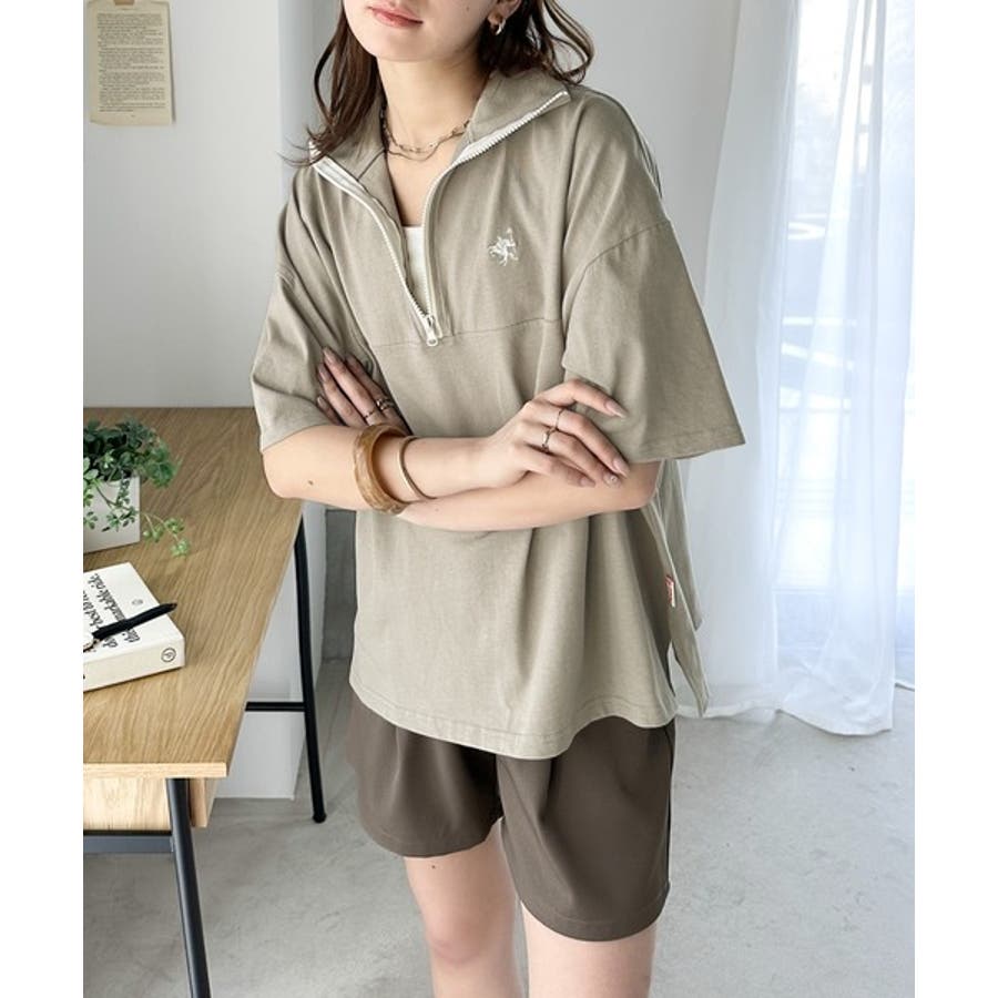 《JaVa ジャバコラボ》技あり大人コーデ。綿100％配色ハーフジップPO[品番：WZ000004532]｜Classical Elf （クラシカルエルフ）のレディースファッション通販 ...