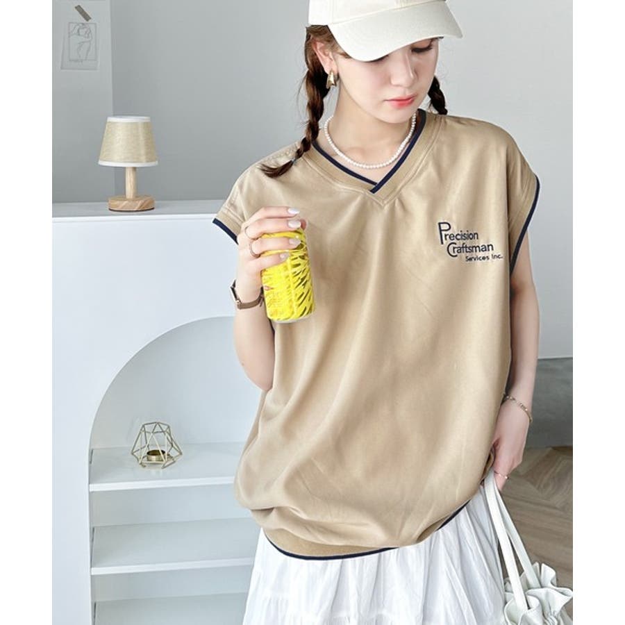 《JAVAジャバ 別注》大人スポーティーライク。リブラインロゴ刺繍ベスト[品番：WZ000004688]｜Classical Elf （クラシカルエルフ）のレディースファッション通販 ...