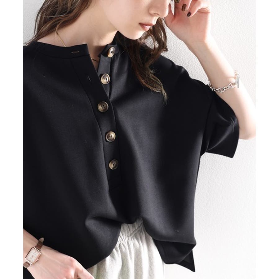 《JaVaジャバ コラボ》大人の艶感。2wayダンボールニットヘンリートップス[品番：WZ000004470]｜Classical Elf （クラシカルエルフ）のレディースファッション通販 ...