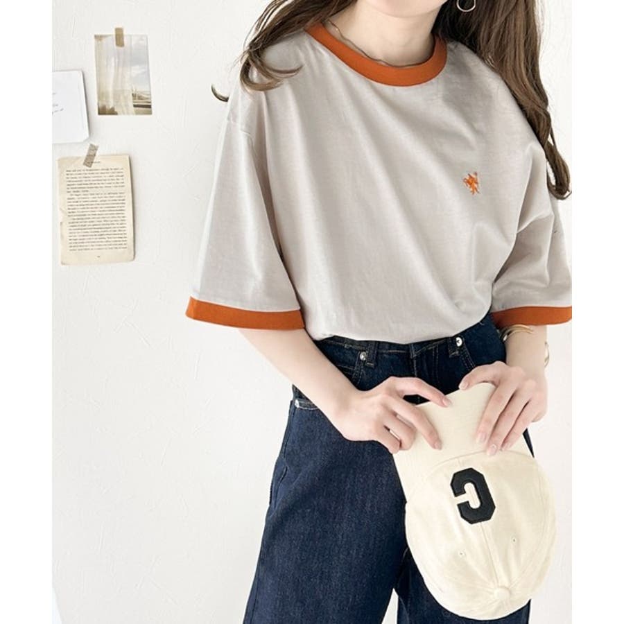 《Javaジャバコラボ》大人の上質Tシャツ。オーガニックコットンリンガーTEE[品番：WZ000004998]｜Classical Elf （クラシカルエルフ）のレディースファッション通販 ...