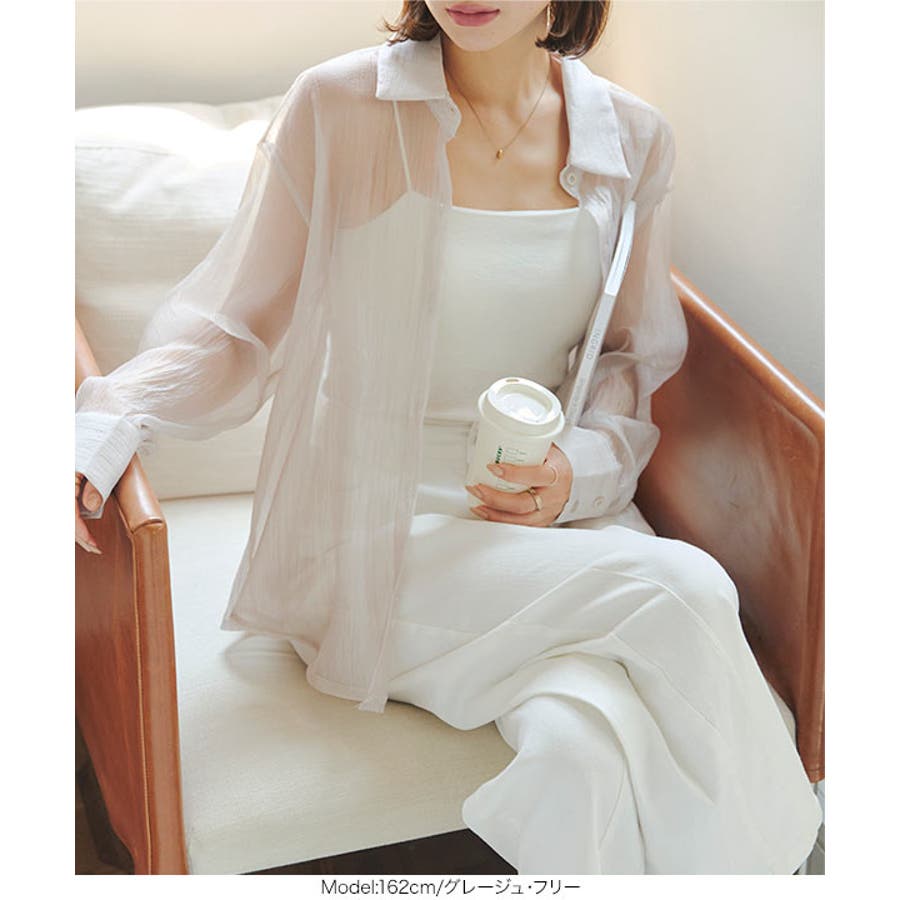 シャイニーシアーシャツ[C7271][品番：KO000014645]｜KOBE LETTUCE（コウベレタス）｜レディース｜Shoplist