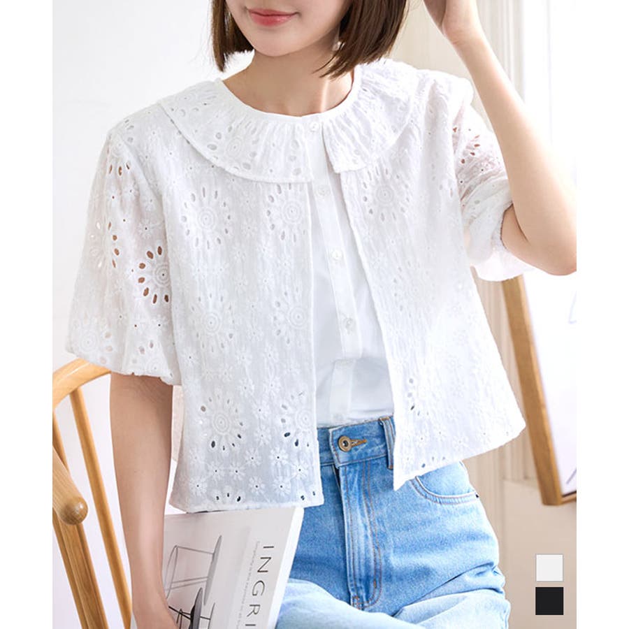 フェイクレイヤードレースブラウス[C7534][品番：KO000015320]｜KOBE LETTUCE（コウベレタス）のレディース ...