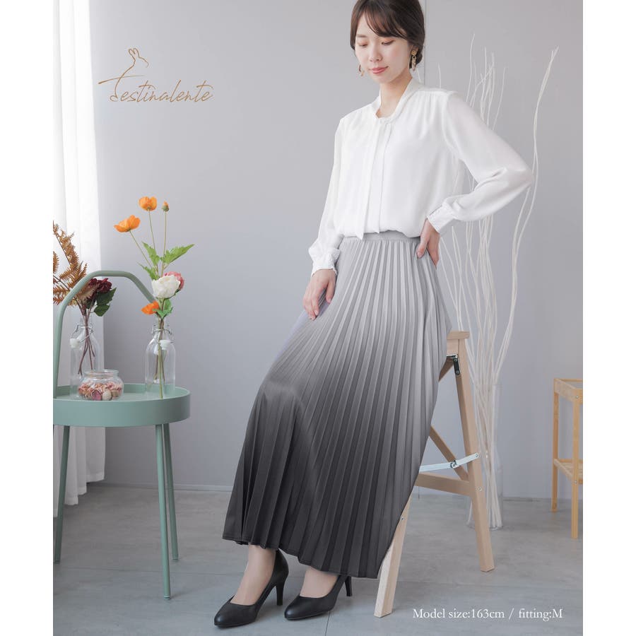 スカート プリーツ ロングスカート[品番：NEDM0001129]｜Festinalente（フェスティナレンテ）のレディースファッション通販 ...