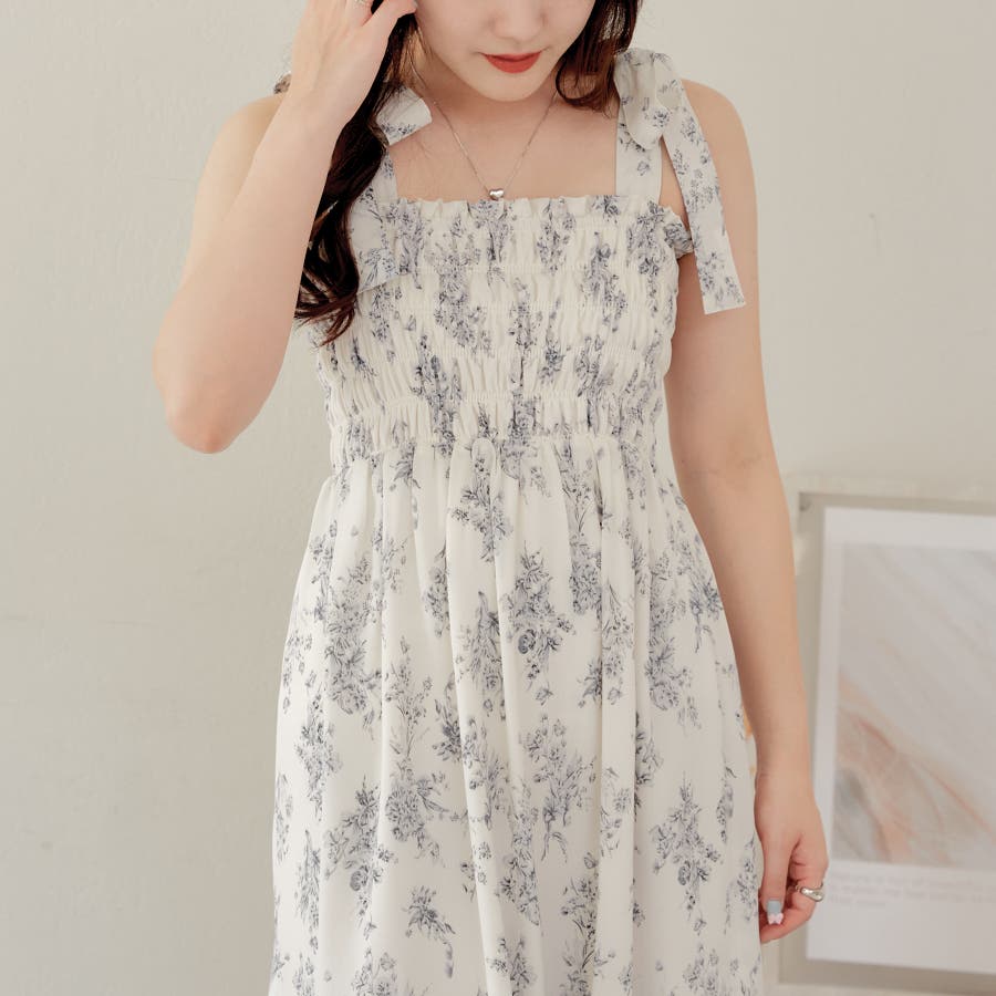 花柄シャーリングジャンスカ[品番：OLOW0012818]｜RMAF NICE CLAUP / OLIVE des OLIVE（リマインドミーアンドフォーエバー ナイスクラップ オリーブデ ...