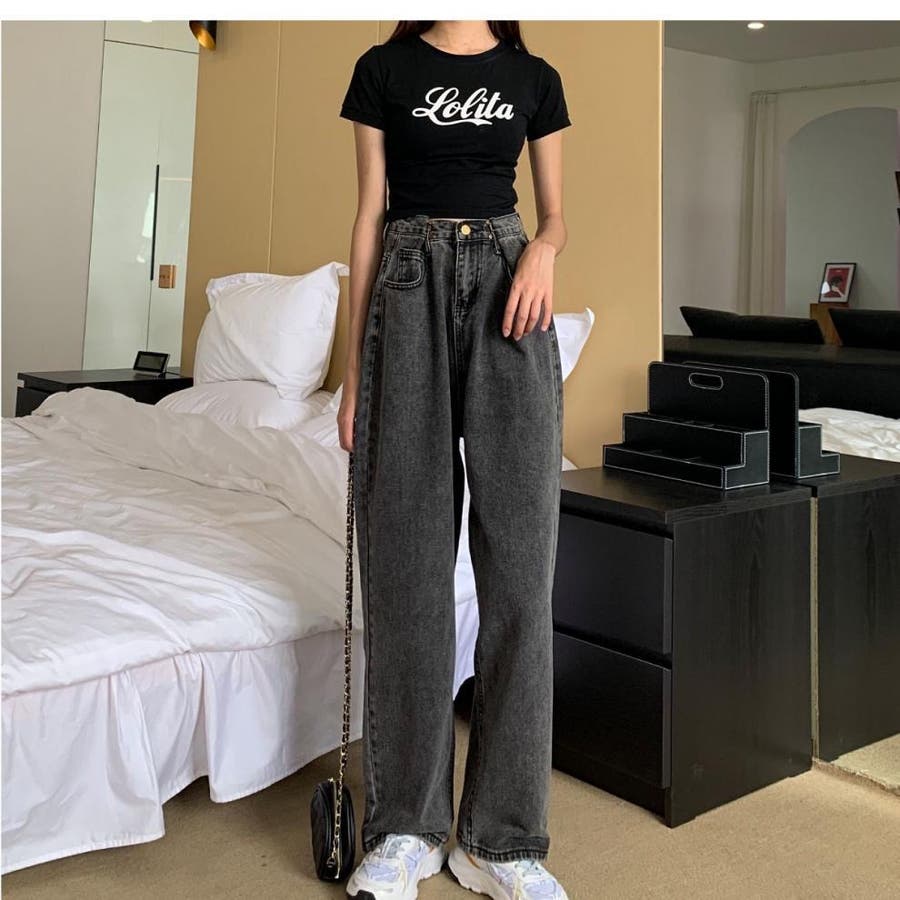 ストレートデニムパンツ レディース ボトムス[品番:NELW0001227 ストレートデニムパンツ レディース ボトムス[品番:NELW0001227