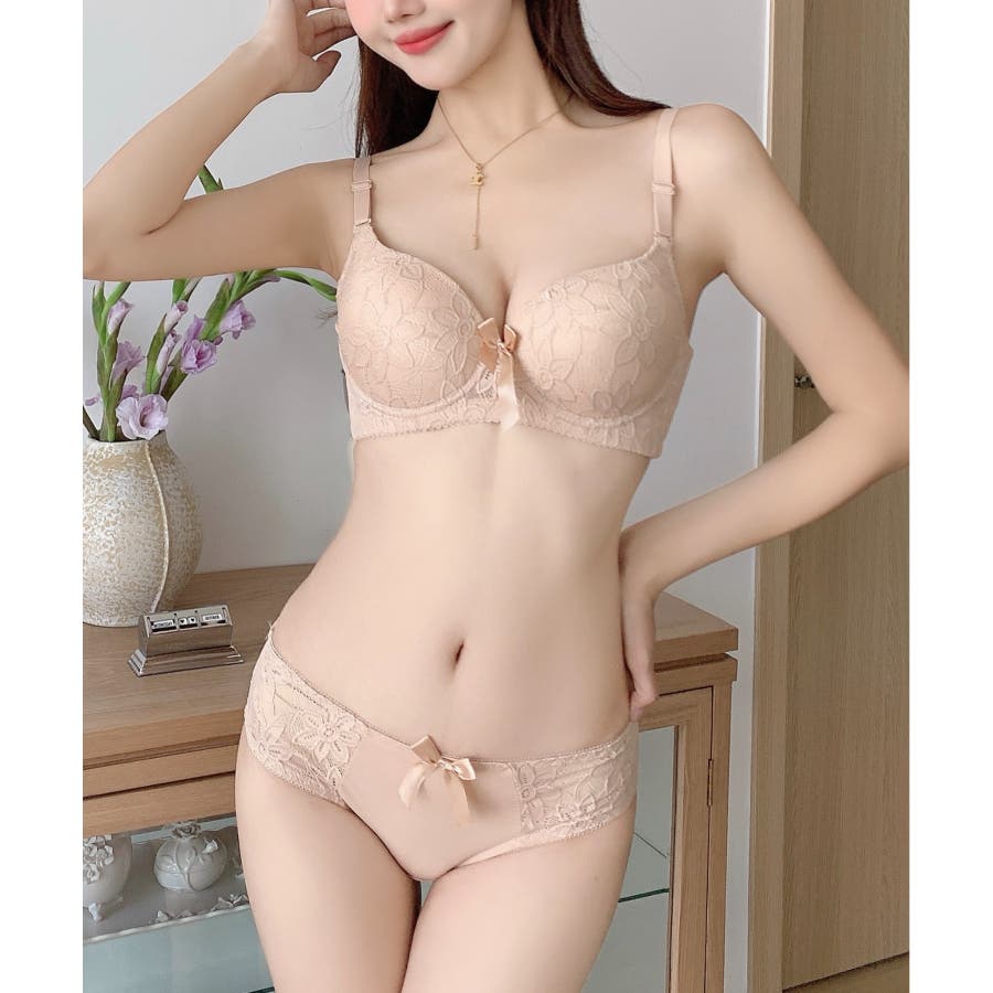 レース刺繍リボンブラジャー＆ショーツ 2点セット KNF040[品番：TTMW0000749]｜SETUP7【WOMEN】（セットアップセブン）のレディースファッション通販｜SHOPLIST ...