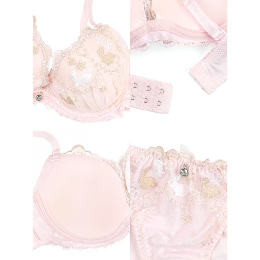 ロマンティック刺繍レース×ビジューブラ＆ショーツセット ガーリーランジェリー[品番：XK000013407]｜Tika（ティカ）のレディースファッション通販｜SHOPLIST（ショップリスト）