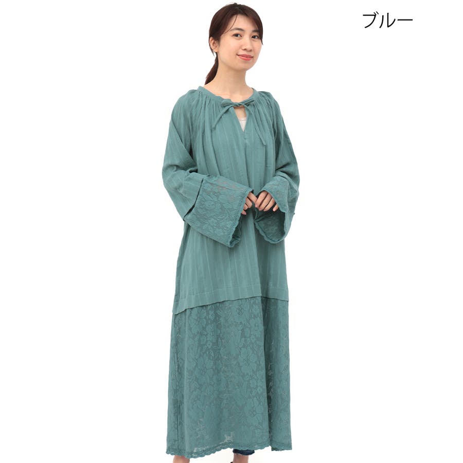 クレープレースワンピース lsicb107 チチカカ[品番:TTKW0010074 クレープレースワンピース lsicb107 チチカカ[品番:TTKW0010074