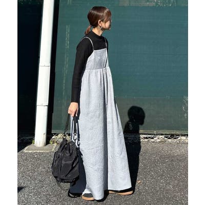 CORNERS by KR】エンボスジャガードキャミワンピ[品番 CORNERS by KR】エンボスジャガードキャミワンピ[品番