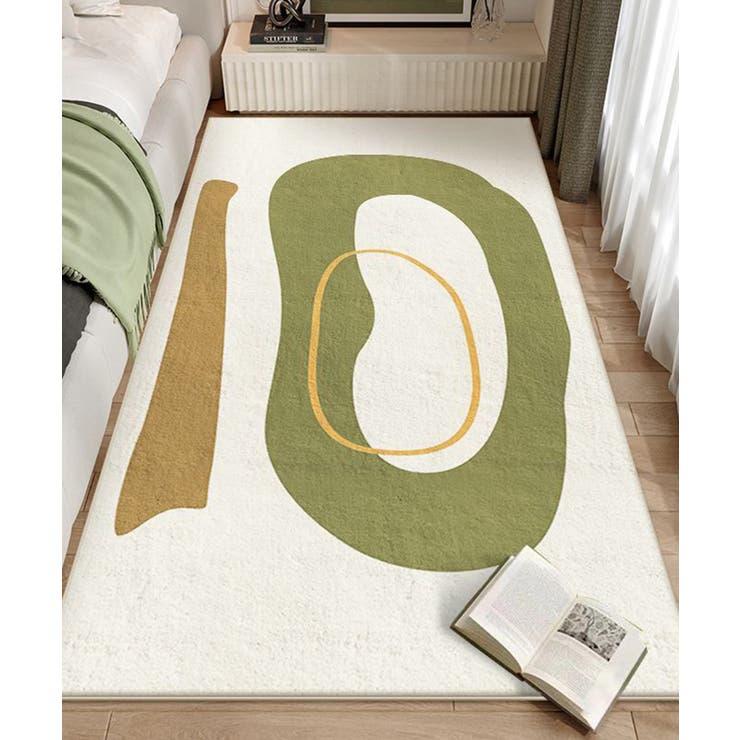 【グリーン4】aimoha homeぐリーン系手描き風ラグ カーペット[品番：XT000010013]｜aimoha （アイモハ）のファッション通販｜SHOPLIST（ショップリスト）