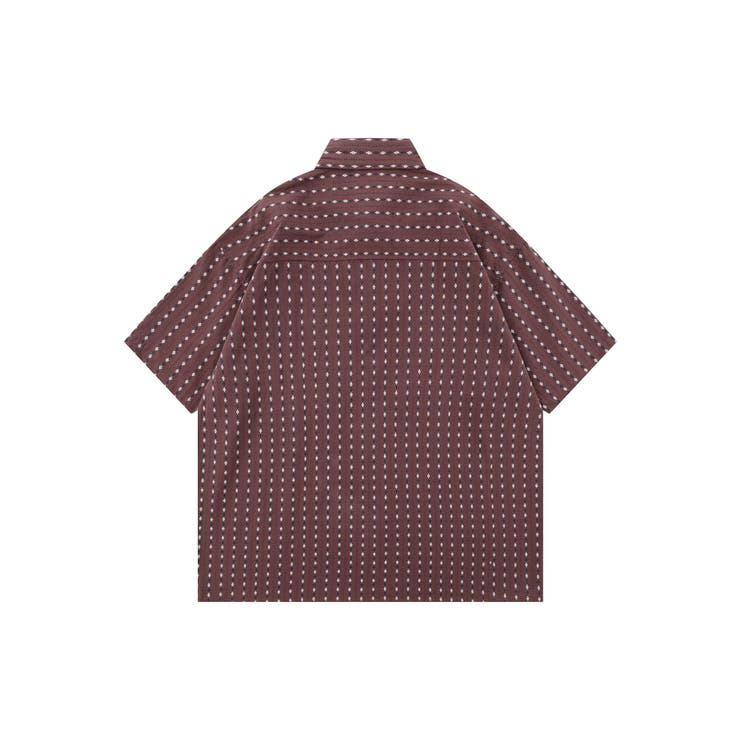 レトロパターンオープンカラーシャツ[品番:XT000013778 レトロパターンオープンカラーシャツ[品番:XT000013778