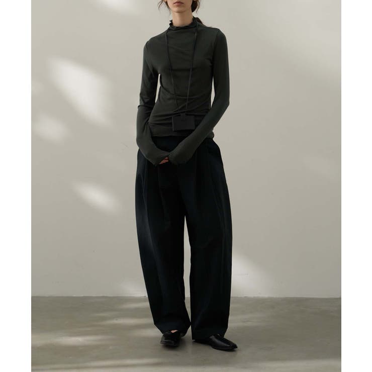 前後2wayウール混タートルネックトップス[品番：XT000011734