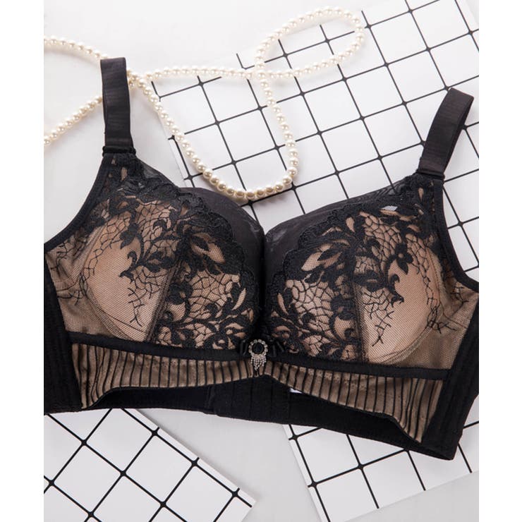 LEUTUS シアープッシュアップ脇高ブラ ブラ[品番：XT000003873]｜aimoha （アイモハ）のレディースファッション通販 ...