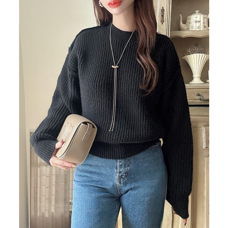 Meiru アウトリンキングニット[品番：AMTW0011899]｜JUNOAH（ジュノア ）のレディースファッション通販｜SHOPLIST（ショップリスト）