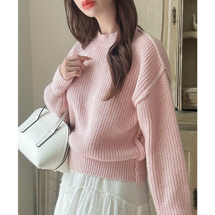 Meiru アウトリンキングニット[品番：AMTW0011899]｜JUNOAH（ジュノア ）のレディースファッション通販｜SHOPLIST（ショップリスト）