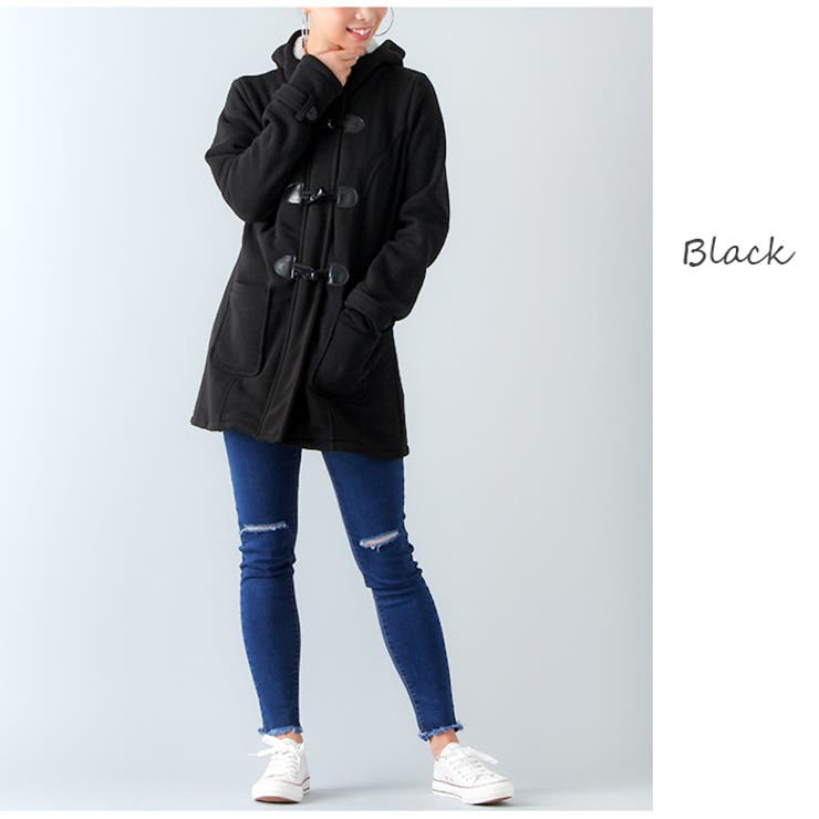 ダッフル風ボアパーカー【軽いスウェット生地(ポリ100%)】[品番：AMTW0000632]｜JUNOAH（ジュノア ）のレディースファッション通販｜SHOPLIST（ショップリスト）