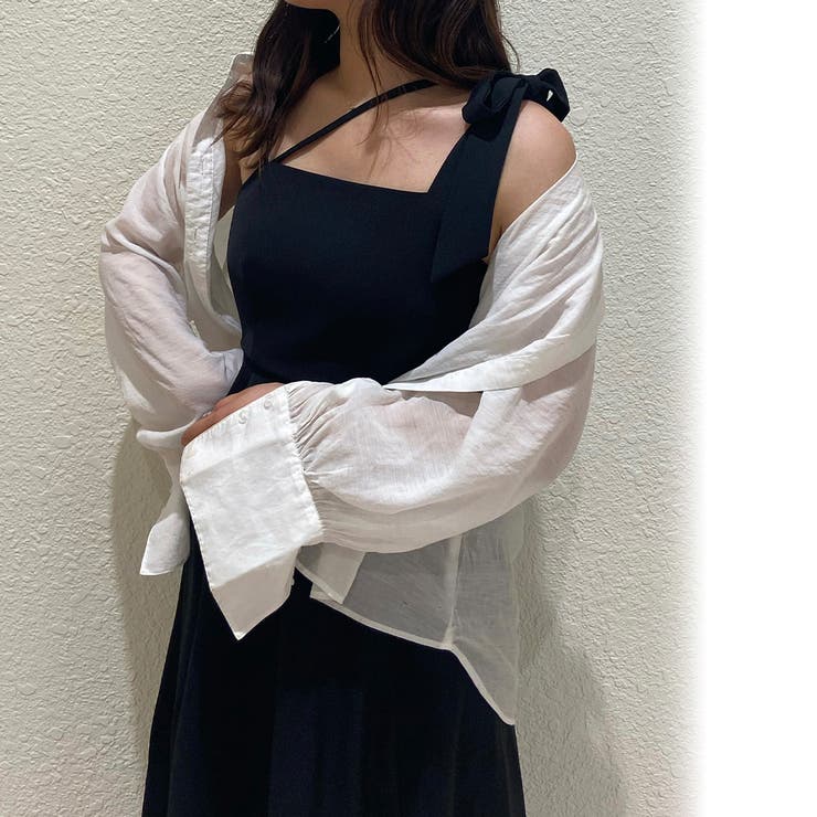 アシメストラップフレアキャミワンピース[品番：AMTW0009720]｜JUNOAH（ジュノア ）のレディースファッション通販｜SHOPLIST（ショップリスト）