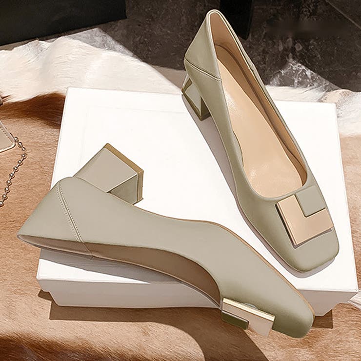 スクエアトゥパンプス レディース 靴[品番：AMSW1777476]｜Dewlily（デューリリー）のレディースファッション通販｜SHOPLIST（ショップリスト）