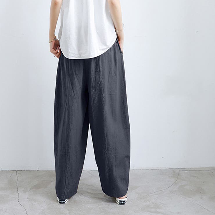ワイドパンツ ロングパンツ ゆったり[品番:AGCW0002609 ワイドパンツ ロングパンツ ゆったり[品番:AGCW0002609