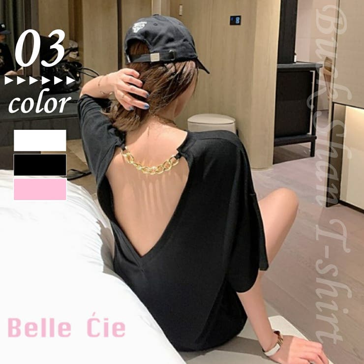 Tシャツ カットソー チェーン[品番：AMVW0000534]｜Belle Cie（ベルシー）のレディースファッション通販｜SHOPLIST（ショップリスト）