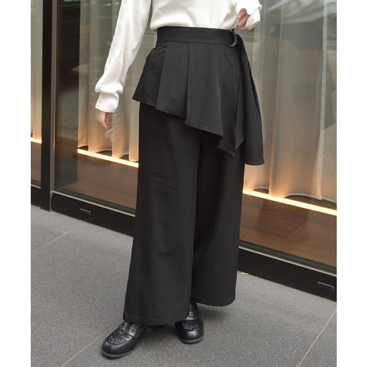ペプラム風ベルト付パンツ[品番：IGAW0007436]｜axes femme（アクシーズファム）のレディースファッション通販 ...
