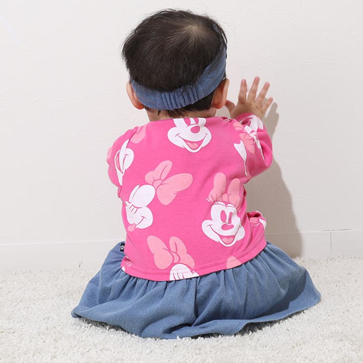 ディズニー 総柄デニム切替ロンパース 9228B[品番：BYDK0006419]｜BABYDOLL（ベビードール）のキッズファッション通販 ...