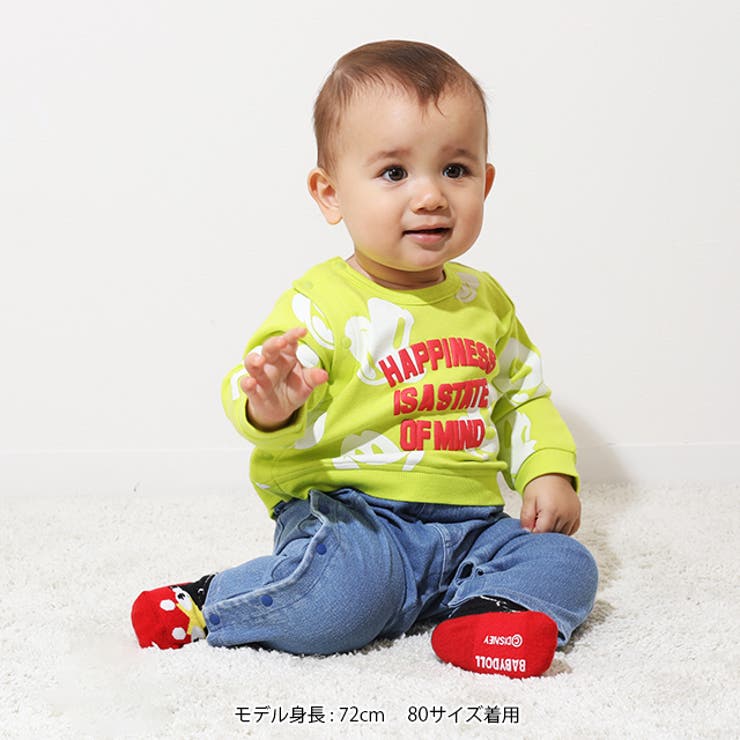 ディズニー 総柄デニム切替ロンパース 9228B[品番：BYDK0006419]｜BABYDOLL（ベビードール）のキッズファッション通販 ...