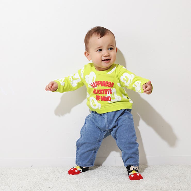 ディズニー 総柄デニム切替ロンパース 9228B[品番：BYDK0006419]｜BABYDOLL（ベビードール）のキッズファッション通販 ...