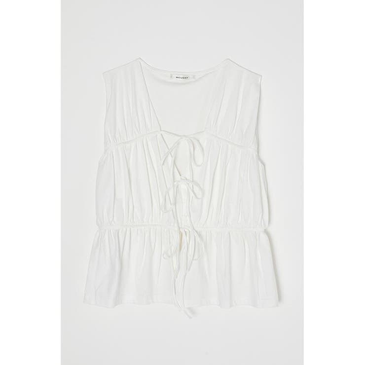 FRONT STRINGS GATHERED トップス[品番：BJLW0023359]｜MOUSSY OUTLET（マウジーアウトレット）の ...