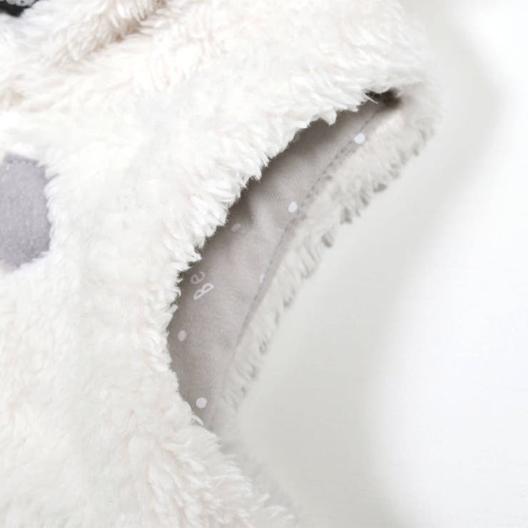 シープボアフード付きベストベビー(80~90cm)[品番：BEBK0007265]｜BeBe（ベベ）のキッズファッション通販｜SHOPLIST（ショップリスト）