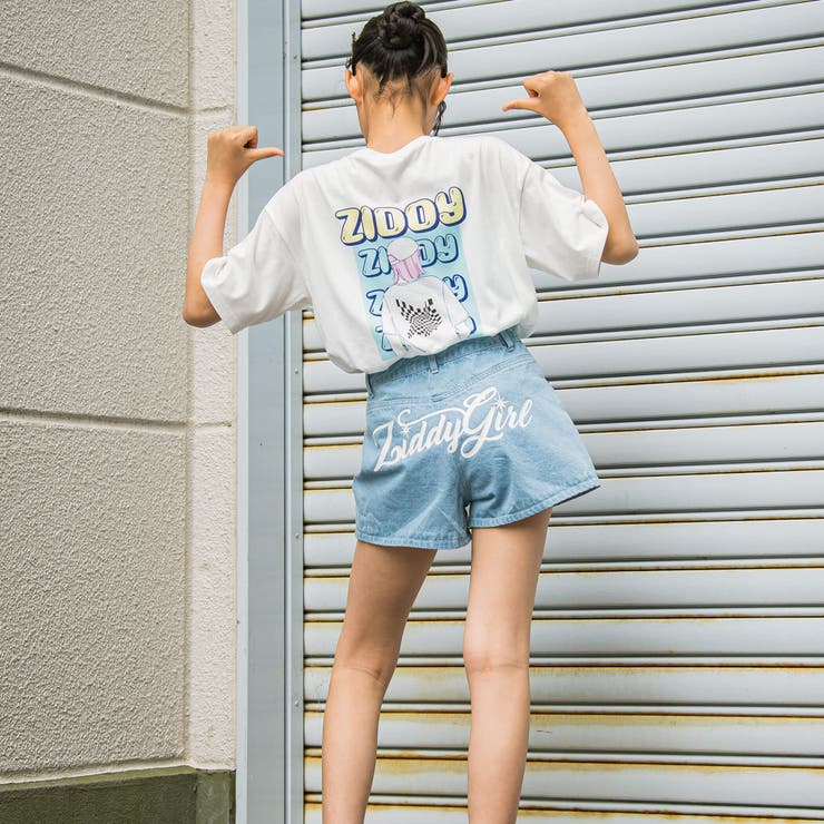 ニコ☆プチ 掲載 】オンナノコバックプリントTシャツ(130~160cm)[品番：BEBK0002318]｜ZIDDY（ジディー）のキッズ ...