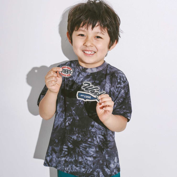 ワッペンセット＆タイダイTシャツ(100~160cm)[品番：BEBK0011366]｜WASK（ワスク）のキッズファッション通販｜SHOPLIST（ショップリスト）
