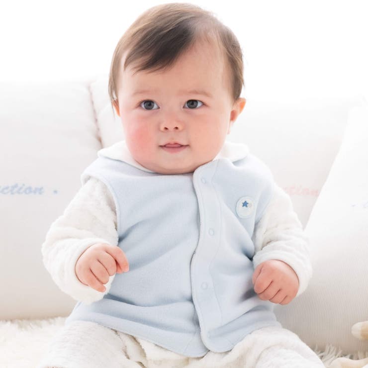 フリースリバーシブルベスト (60-90cm)[品番：BEBK0007318]｜fillot de bb rduction（フィヨデュベベルダクティオン）のキッズファッション通販 ...