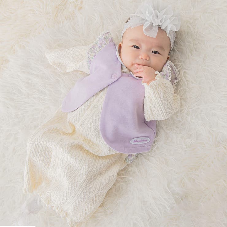 ケーブルニットベスト付2WAYオール(50~75cm)[品番：BEBK0007550]｜fillot de bb rduction（フィヨデュベベルダクティオン）のキッズファッション通販 ...