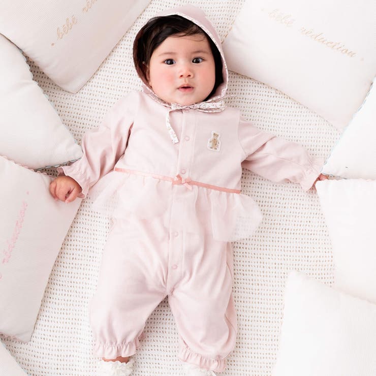 PlaXコットンチュールフリル2WAYオール(50~75cm)[品番：BEBK0009090]｜fillot de bb rduction（フィヨデュベベルダクティオン）のキッズファッション ...