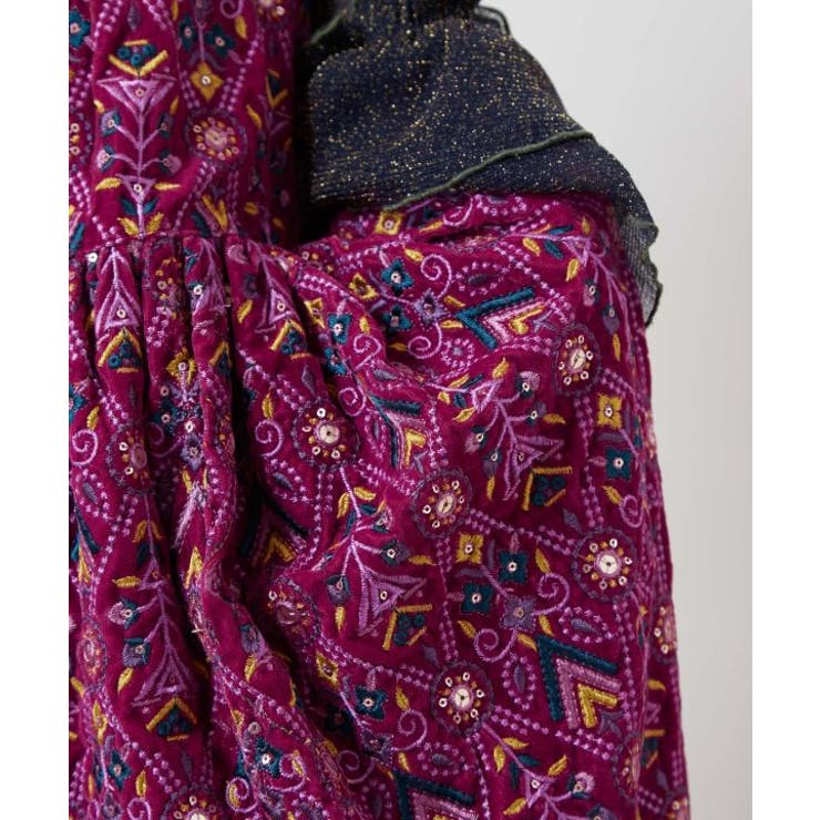 チャイハネ】ブライド刺繍ロングスカート[品番：ACNW0029506]｜アミナ