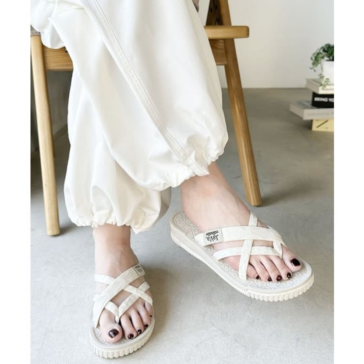 《JaVa ジャバコラボ》クロスストラップサンダル[品番：WZ000004496]｜Classical Elf （クラシカルエルフ）のレディースファッション通販｜SHOPLIST（ショップリスト）