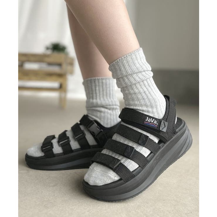 《JaVa ジャバコラボ》ラフにお洒落見え。RETROハイソールサンダル[品番：WZ000004497]｜Classical Elf （クラシカルエルフ）のレディースファッション通販 ...