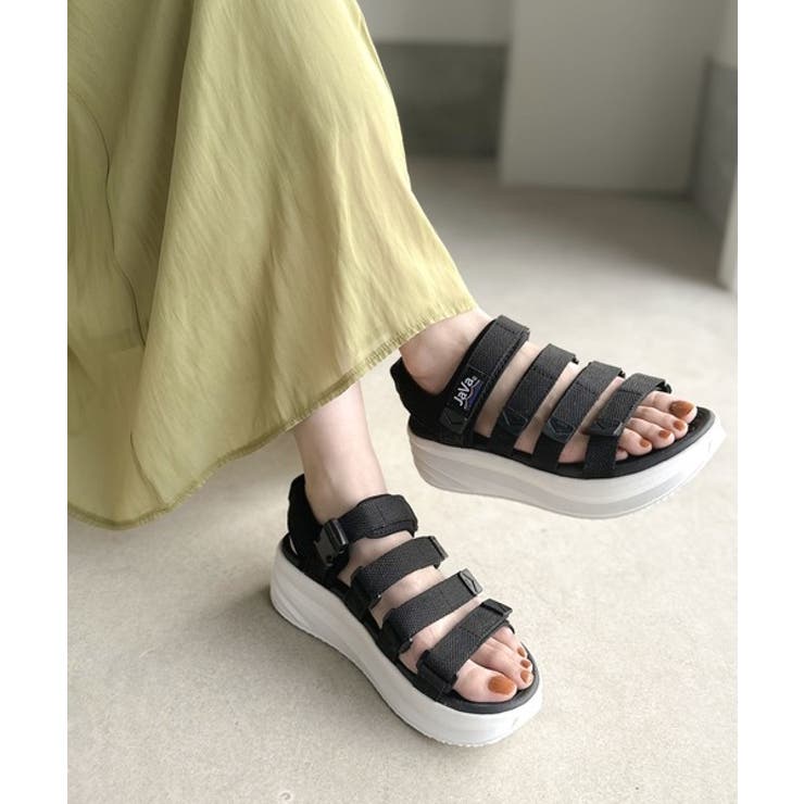 《JaVa ジャバコラボ》ラフにお洒落見え。RETROハイソールサンダル[品番：WZ000004497]｜Classical Elf （クラシカルエルフ）のレディースファッション通販 ...