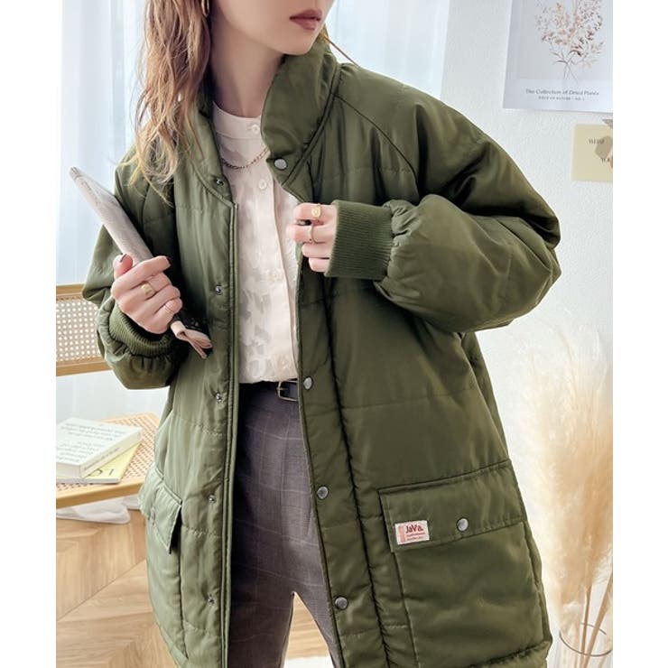 《JaVaジャバ コラボ》ラフだけど品良く。中綿bigシルエットブルゾン[品番：WZ000004189]｜Classical Elf （クラシカルエルフ）のレディースファッション通販 ...