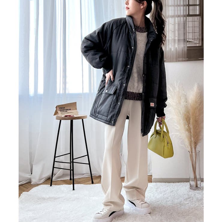 《JaVaジャバ コラボ》ラフだけど品良く。中綿bigシルエットブルゾン[品番：WZ000004189]｜Classical Elf （クラシカルエルフ）のレディースファッション通販 ...