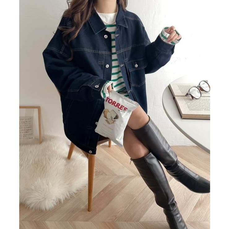 大人のこなれ感。 裏キルティング ルーズデニムJK[品番：WZ000004838]｜Classical Elf （クラシカルエルフ）のレディースファッション通販｜SHOPLIST（ショップリスト）