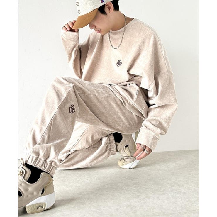 絶妙な抜け感をプラス。セットアップが楽しめるJAVA刺繍ヴィンテージベロアパンツ…[品番：WZ000004846]｜Classical Elf Men（クラシカルエルフ メン）のメンズ ...