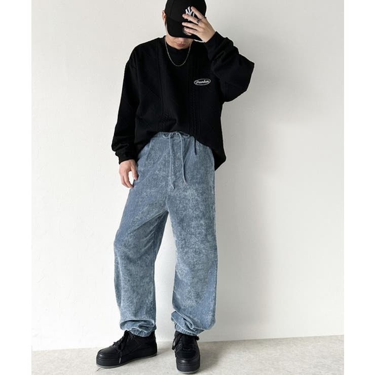 絶妙な抜け感をプラス。セットアップが楽しめるJAVA刺繍ヴィンテージベロアパンツ…[品番：WZ000004846]｜Classical Elf Men（クラシカルエルフ メン）のメンズ ...