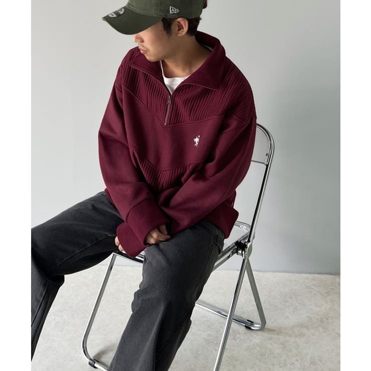 《Javaジャバコラボ》大人レトロを演出。切替ハーフジップPO[品番：WZ000004888]｜Classical Elf Men（クラシカルエルフ メン）のメンズファッション通販 ...