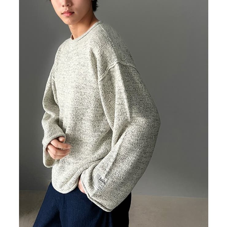 《Javaジャバコラボ》こなれシルエット。ロールネックミックスカラーニット[品番：WZ000005449]｜Classical Elf Men（クラシカルエルフ メン）のメンズファッション通販 ...