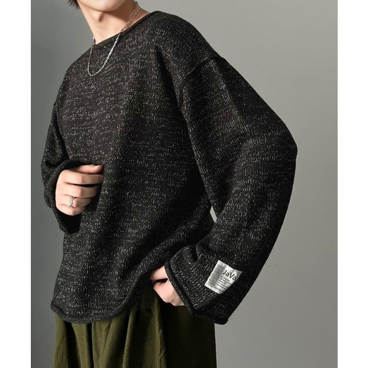 《Javaジャバコラボ》こなれシルエット。ロールネックミックスカラーニット[品番：WZ000005449]｜Classical Elf Men（クラシカルエルフ メン）のメンズファッション通販 ...