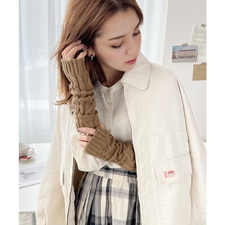 《JaVaジャバ コラボ》最旬！カラバリ豊富、指ぬきニットアームウォーマー[品番：WZ000004392]｜Classical Elf （クラシカルエルフ）のレディースファッション通販 ...